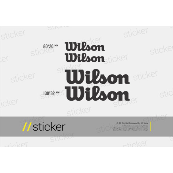 Jual BEST SELLER Wilson Logo - Sticker LIMITED EDITION | Shopee Indonesia