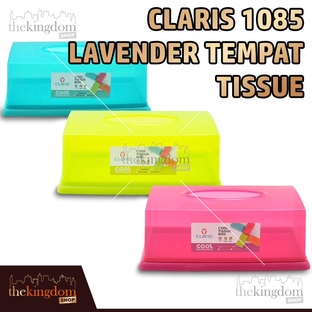 Jual Claris 1085 Cool Tissue Box Lavender Kotak Tempat Tisu Plastik ...