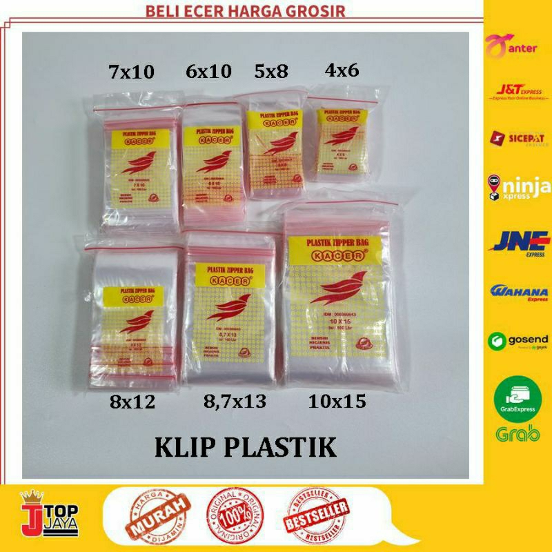 Jual Bungkus Plastik Plastic Klip Clip Seal Plastik Plastic Bening ...