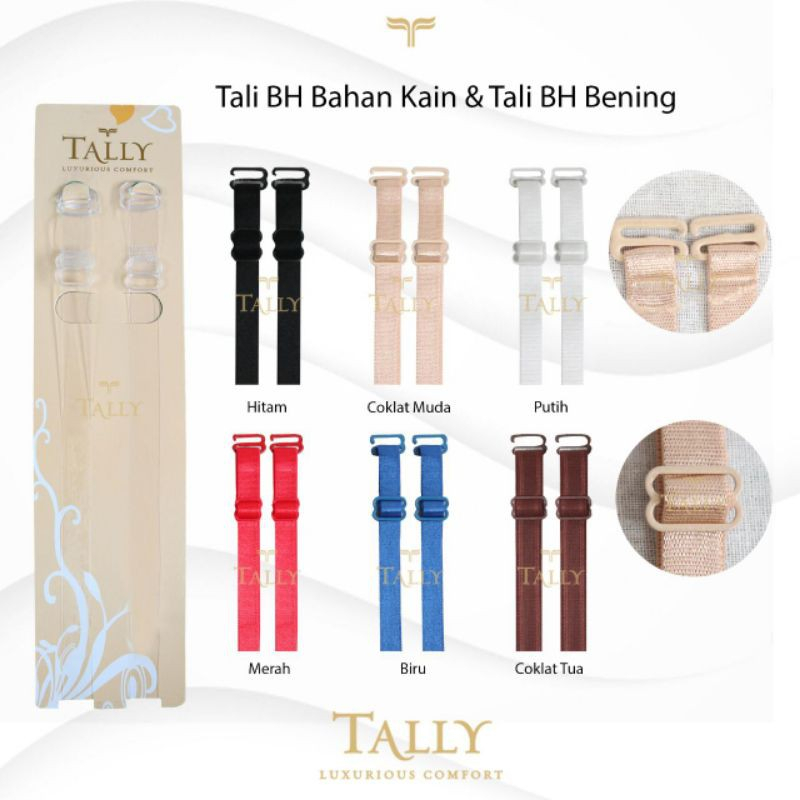 Jual Tali BH Merk Tally Bening Warna | Shopee Indonesia