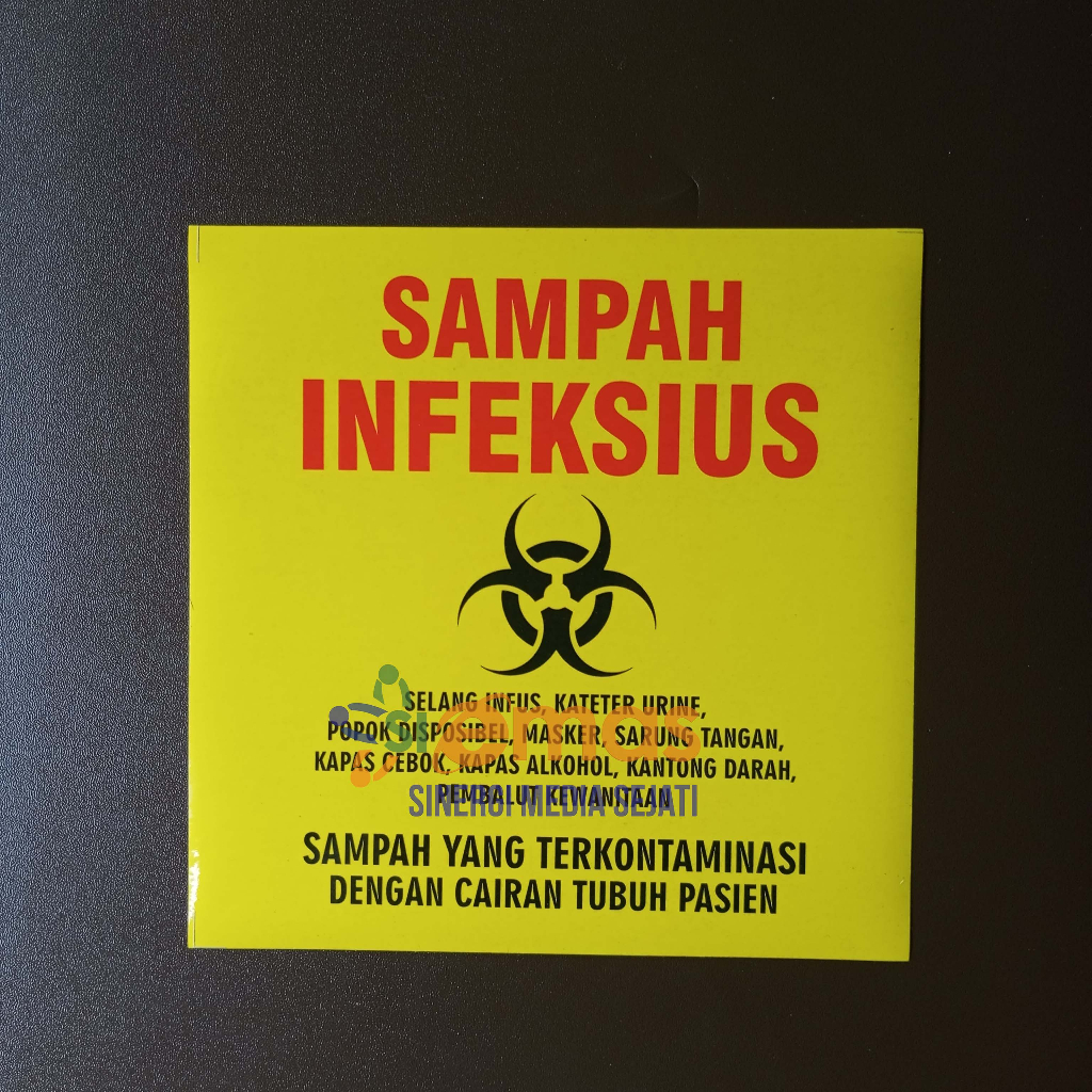 Jual Stiker Sampah Infeksius | Stiker Tempat Sampah | Stiker Laminating ... Jual Stiker Sampah Infeksius | Stiker Tempat Sampah | Stiker Laminating ...