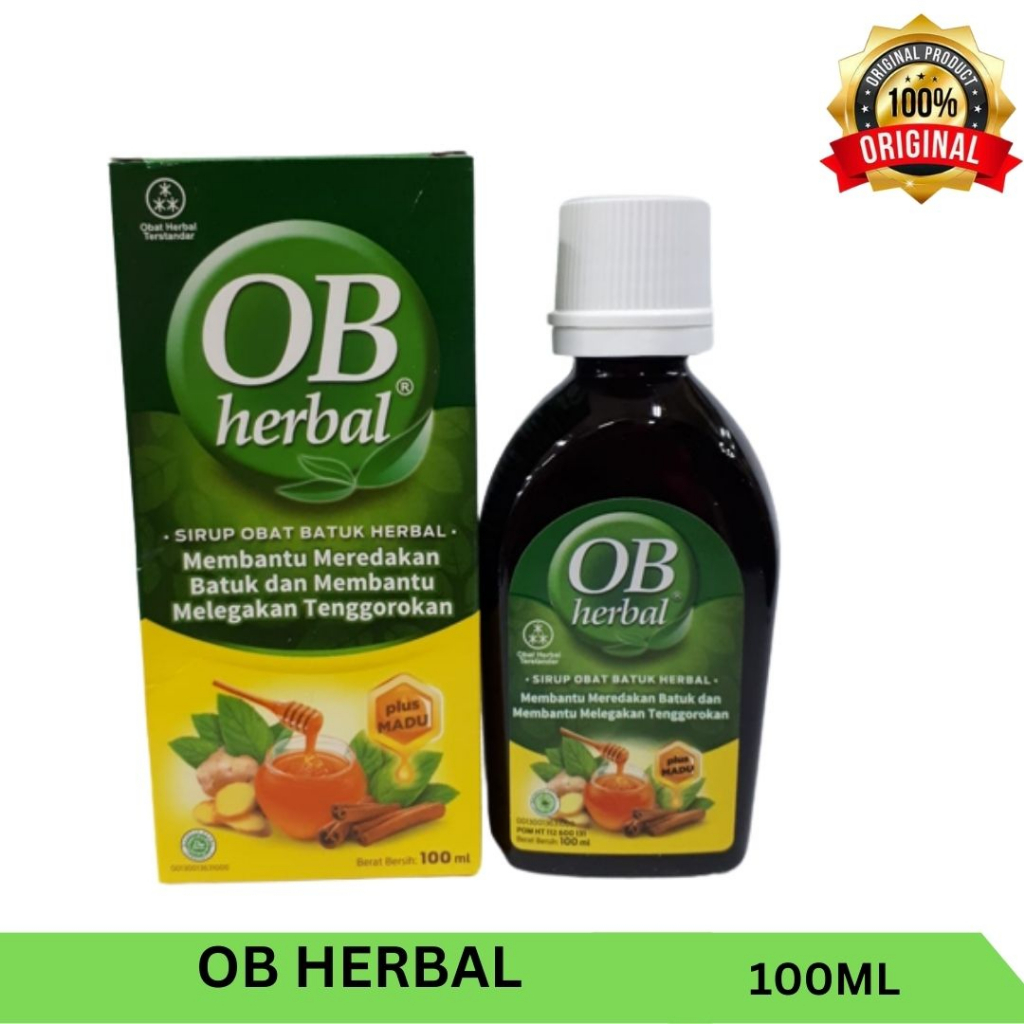Jual OB HERBAL 100ML OBAT BATUK HERBAL OBHERBAL BATUK BERDAHAK OBH ...