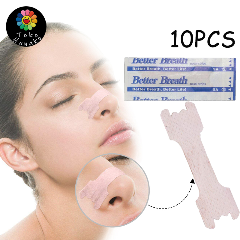Jual 10pcs nasal strips /Strips Nasal Cavity Expansion Tape patch ...