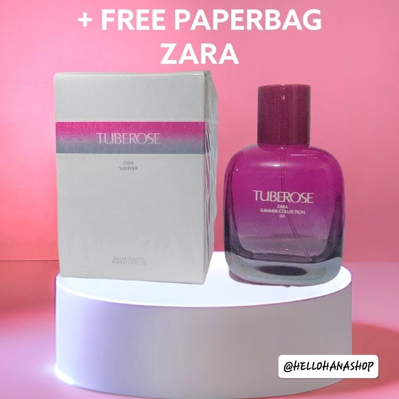 Jual PARFUM ZARA TUBEROSE NEW 90ML + FREE PAPERBAG | Shopee Indonesia