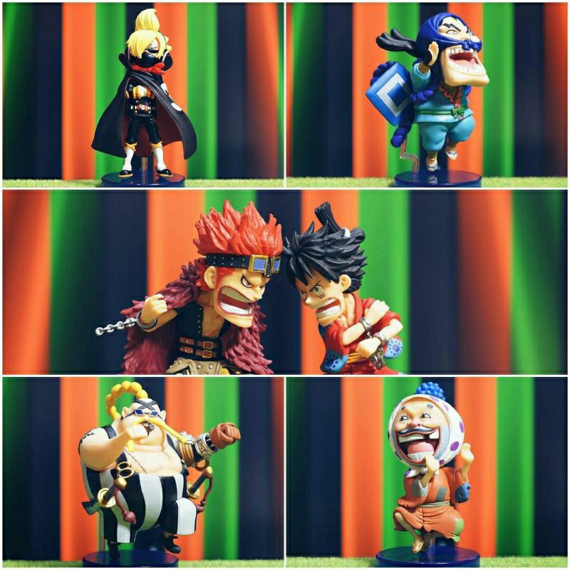 Jual Mini Figure Luffy Kid Queen Sanji Raizo Tonoyatsu One Piece Wcf ...