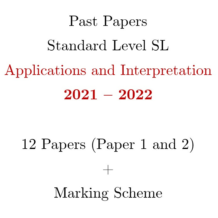 Jual Past Papers IB SL AI Applications and Interpretation 2021 - 2022 ...