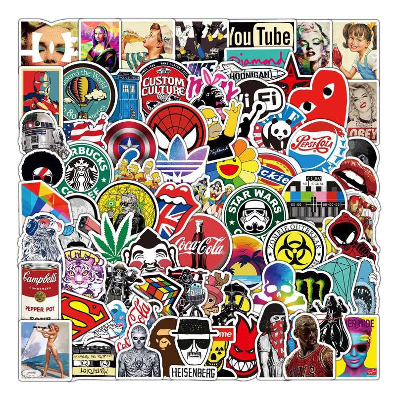 Jual BLANJA.ids sticker vinyl stiker estetik [25/50 lembar] sticker ...