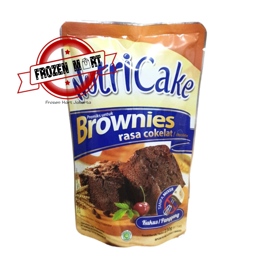 Jual NUTRICAKE Premix Brownies Rasa Cokelat / Tepung Premix Instant ...