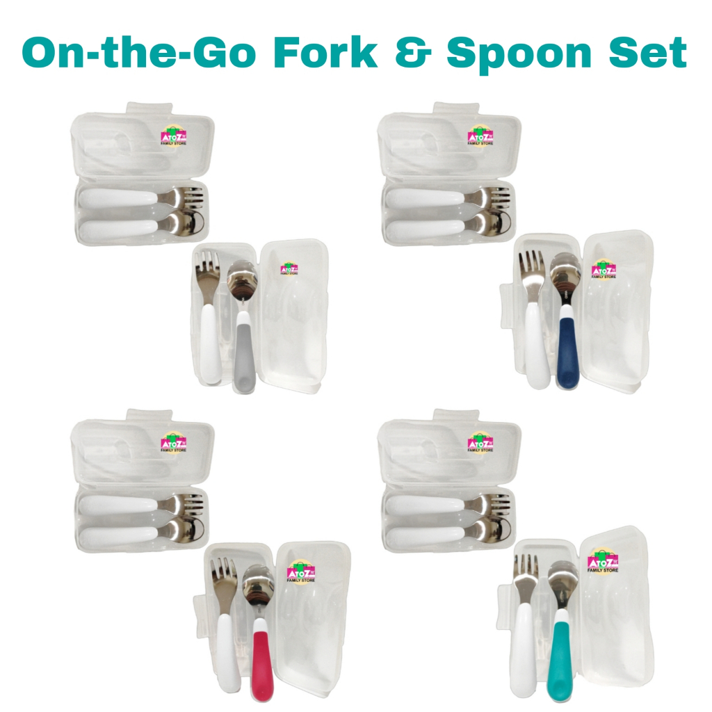 Jual Oxo Tot On-the-Go Fork and Spoon Set | Shopee Indonesia