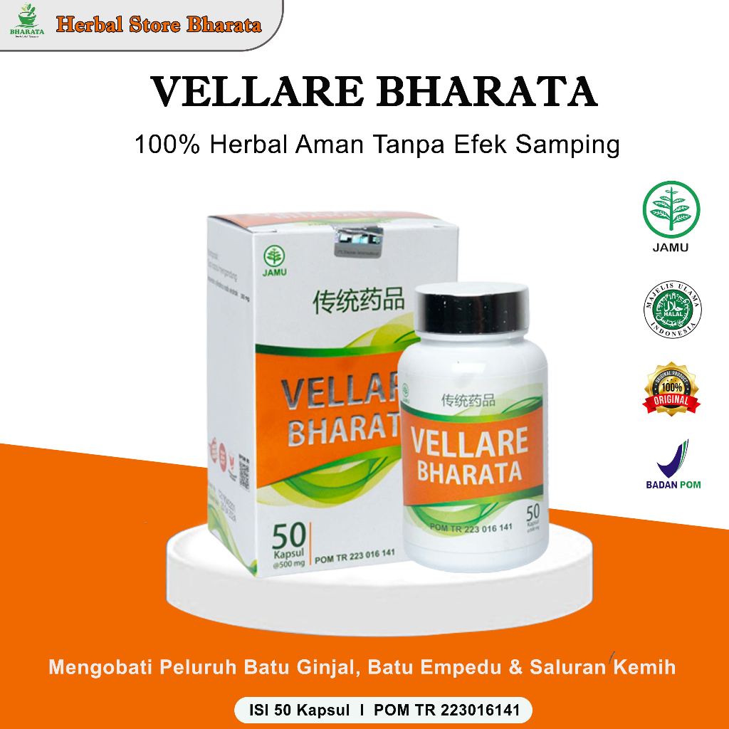 Jual Vellare Bharata - Obat Peluruh Batu Ginjal Batu Empedu Paling Ampuh Original 100% | Shopee ...
