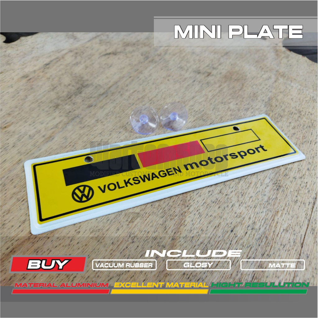 Jual Mini Plat Tempelan Kaca Vw Shopee Indonesia