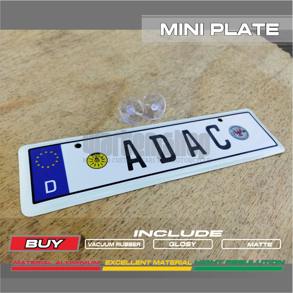 Jual Mini Plat Tempelan Kaca Adac Shopee Indonesia