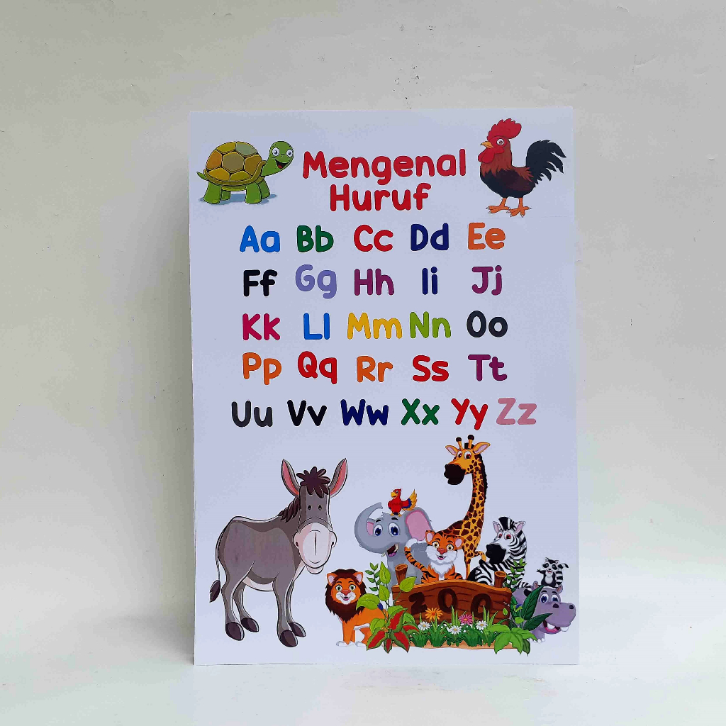 Jual Poster Sekolah | Poster Mengenal Huruf | Poster Pengenalan Huruf ...