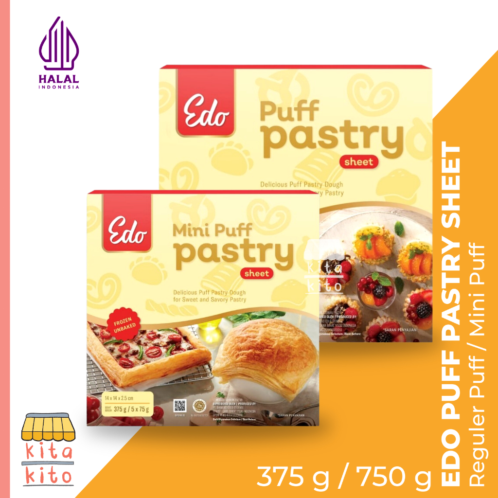 Jual Edo Puff Pastry Sheet | Kulit Pastry Zuppa Frozen Siap Pakai ...