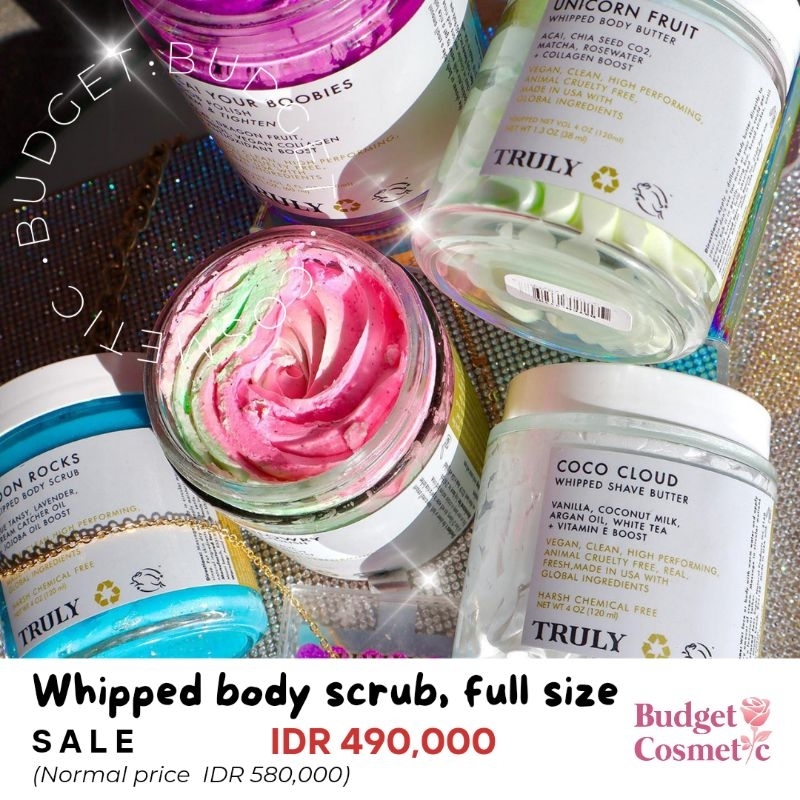 Jual body care Truly Beauty whipped body scrub polish unicorn fruit ...