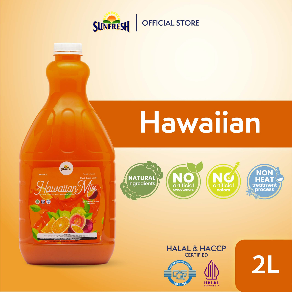 Jual Sunfresh Daily Hawaiian Mix Juice 2 Liter Mengandung Vitamin C ...