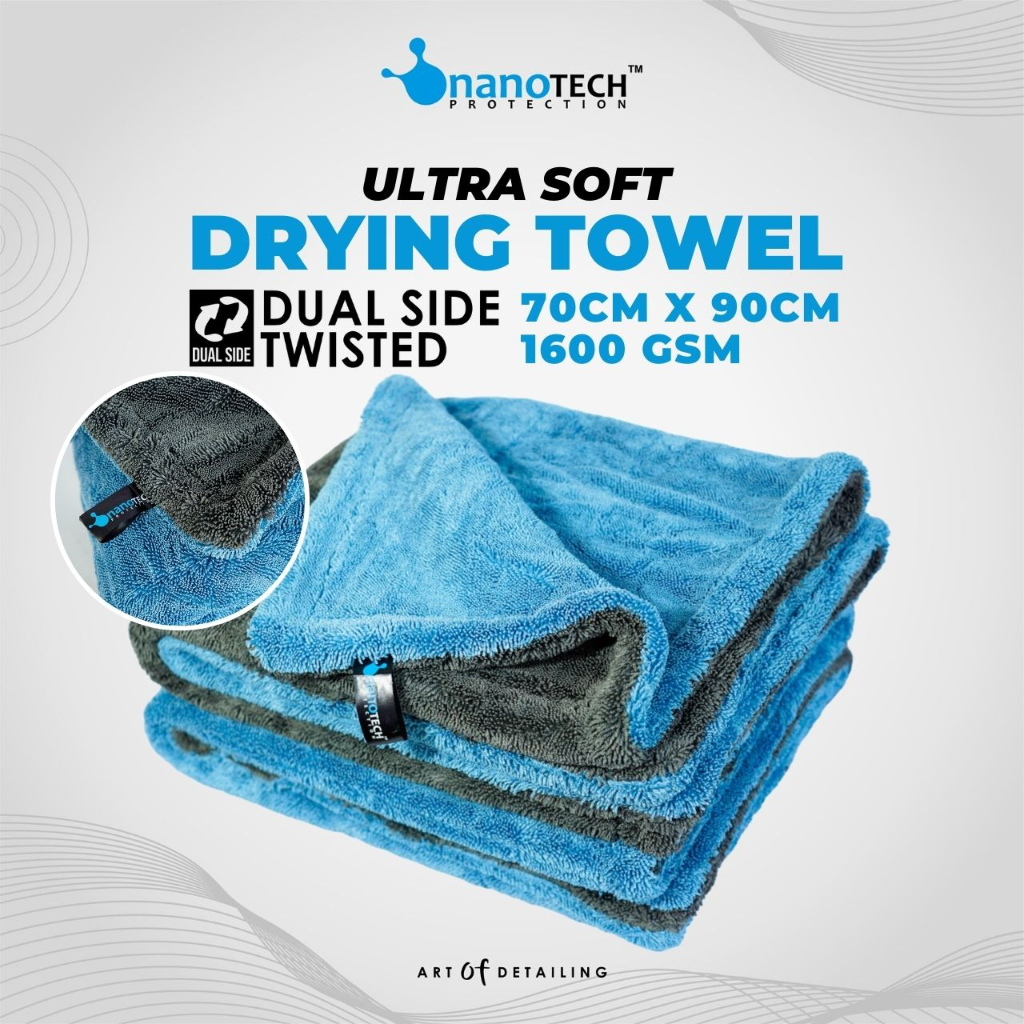 Jual DRYING TOWEL 1600GSM 90X70 DUAL SIDE TWISTED SUPER TEBAL ...