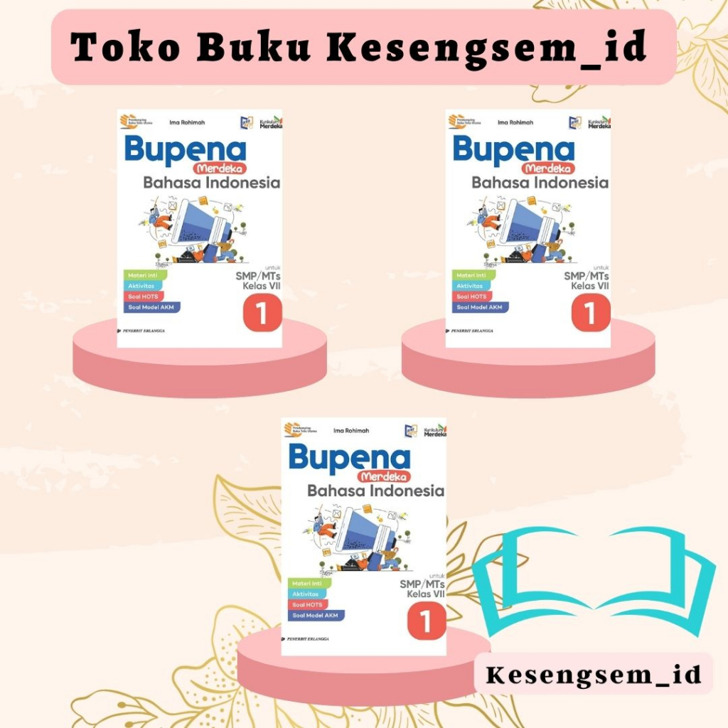 Jual Buku BUPENA Bahasa Indonesia Kelas 7, 8, 9 SMP/MTS Kurikulum Merdeka - Erlangga | Shopee ...