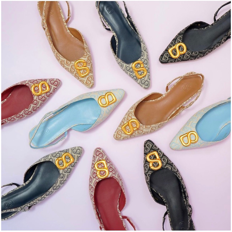 Jual Bimu slingback shoes by Buttonscarves (request cs) | Shopee Indonesia
