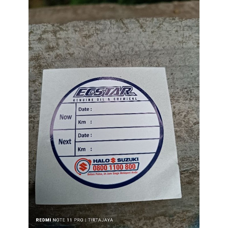 Jual stiker ganti oli suzuki | Shopee Indonesia