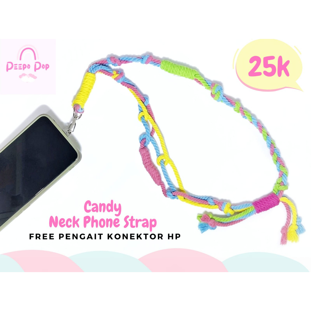 Jual Tali HP Lanyard Gantungan Strap Phone Leher Neck Strap Phone ...