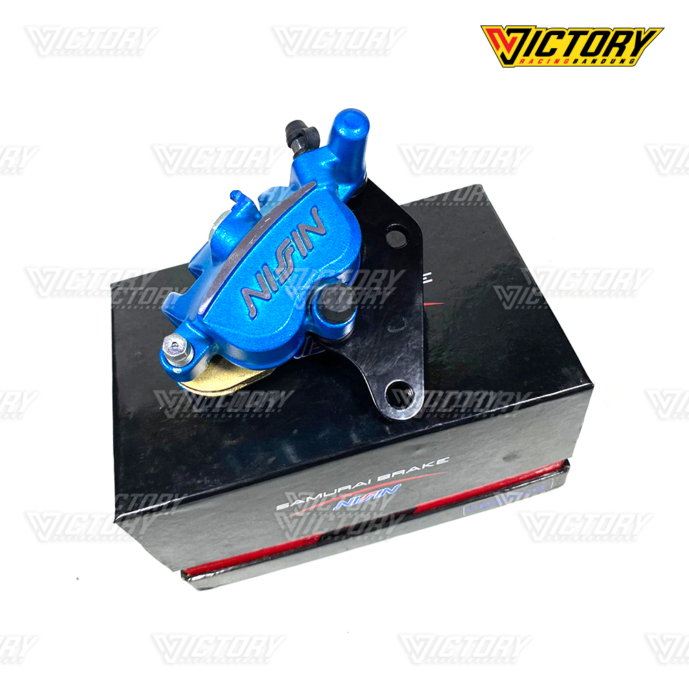 Jual Kaliper Nissin 2P 2 piston RX KING NEW / OLD PLUS BREKET ORIGINAL | Shopee Indonesia