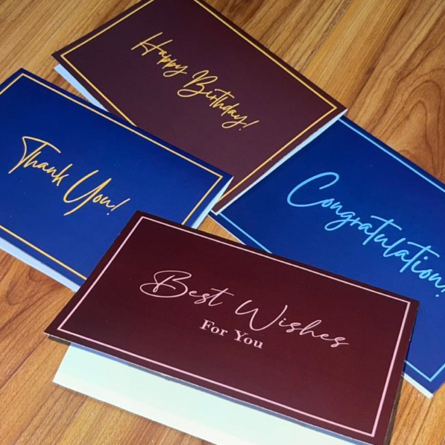 Jual Kartu Ucapan/ Card/ Greeting Card/ Best Wishes/ Thank You/ Congratulation/ Happy birthday ...