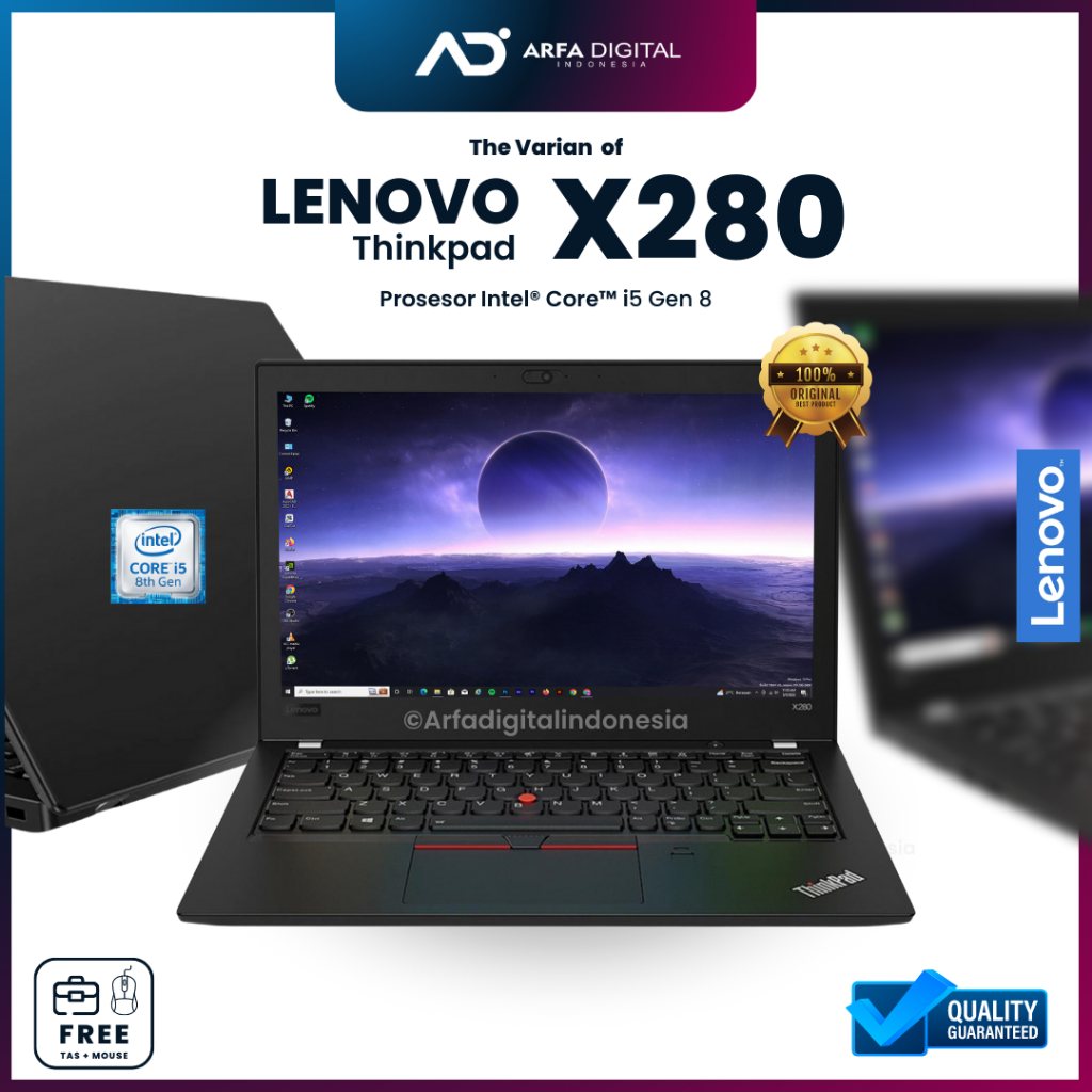 Jual Laptop Lenovo Thinkpad X280 Core i5 Gen 8 Ram 8GB SSD 256GB Murah ...