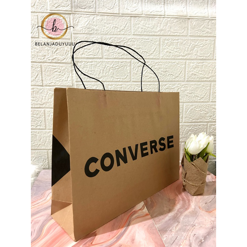 Jual Paper Bag Converse Coklat Pembungkus Kado | Shopee Indonesia
