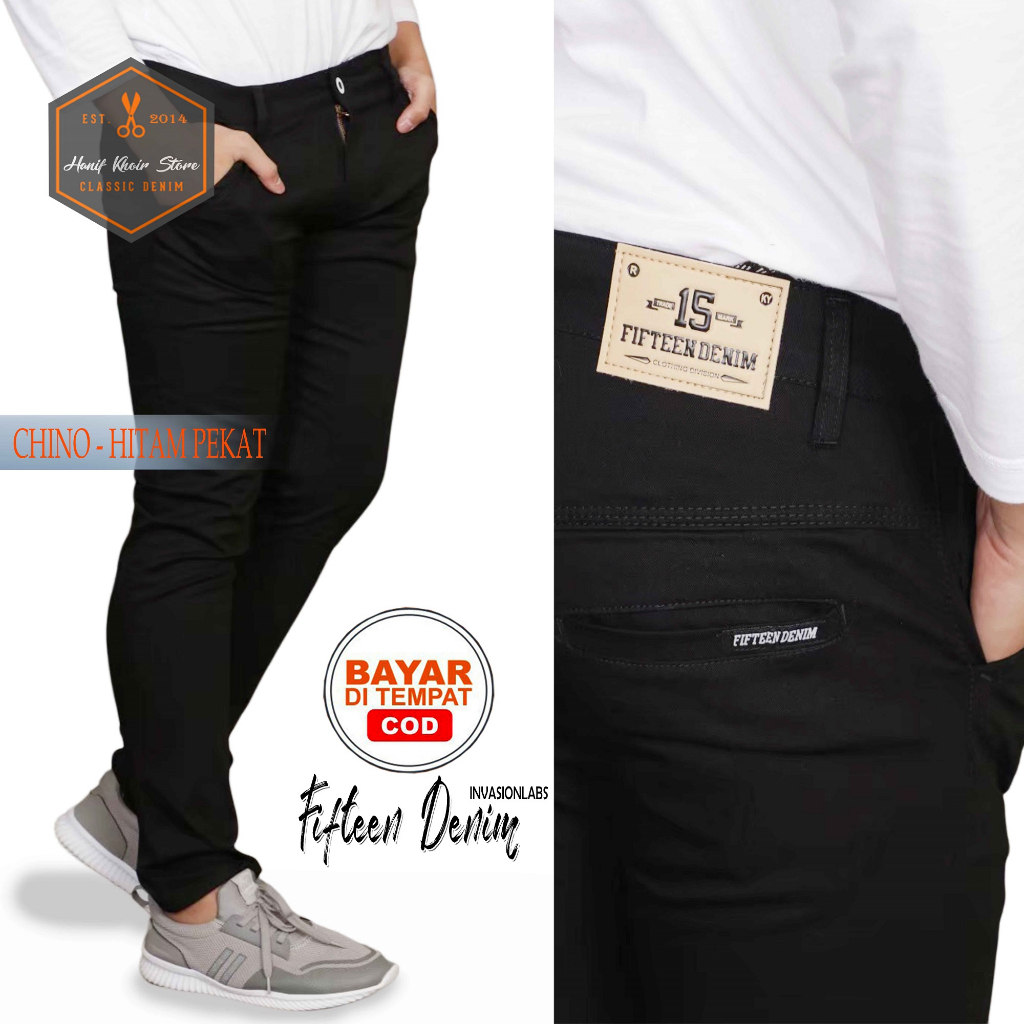 Jual Celana CHINO Panjang FIFTEEN DENIM TERLARIS Murah dan Grosir ...
