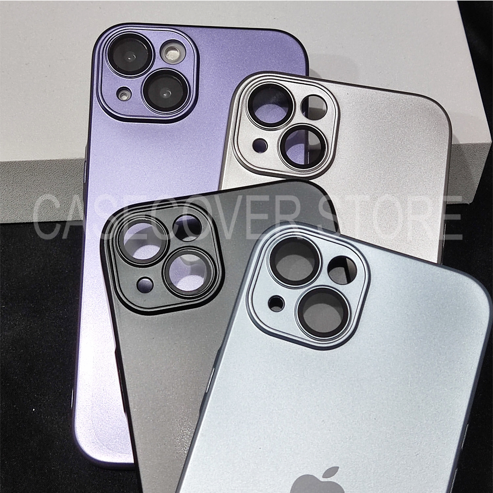 Jual Metalic Slicone Case With Lens Protection For iPhone 13 Mini Pro ...