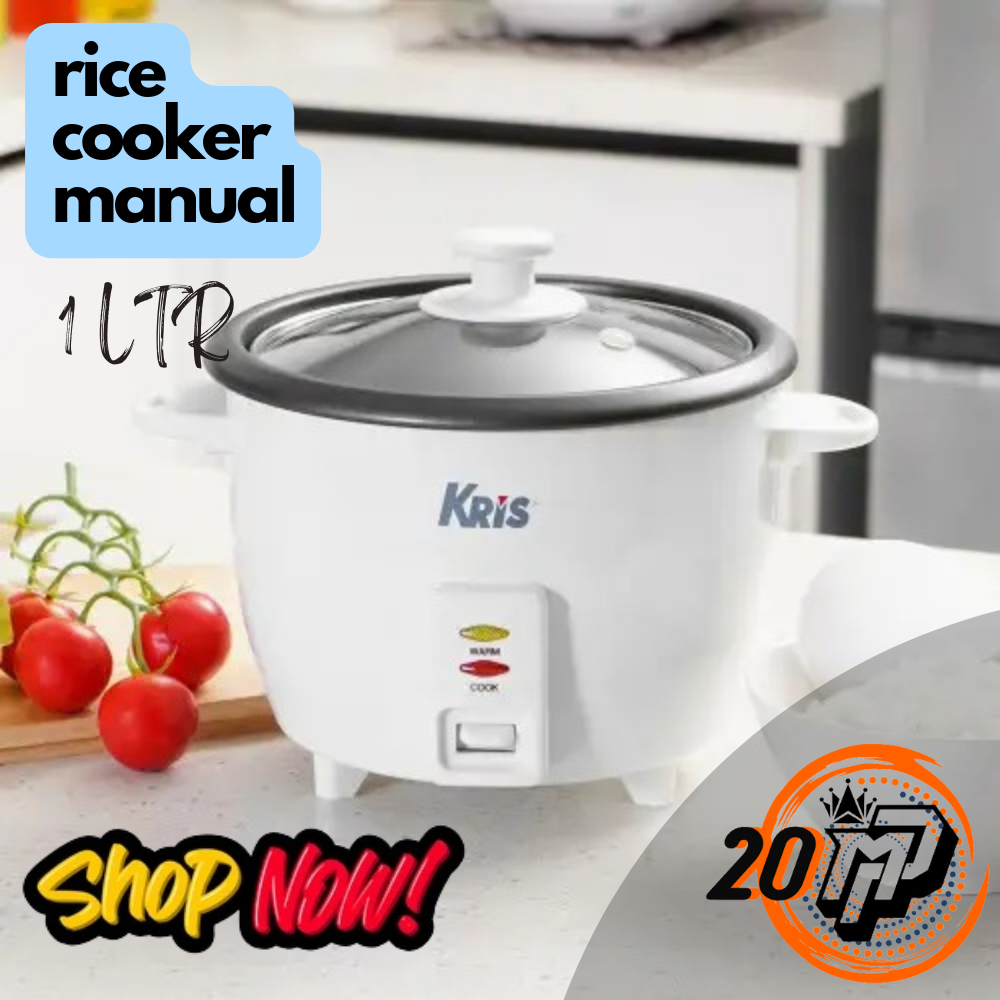 Jual Kris Rice Cooker Putih RICE COOKER MANUAL WHITE 1 Liter | Shopee ...