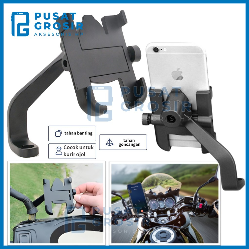 Jual Holder Spion Motor HM11 HM-11 Phone Stand handphone senderan dudukan hape alat penyangga hp ...