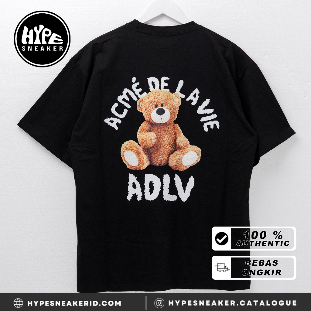 Jual Kaos ADLV BEAR BLACK Tshirt 100% ORIGINAL | Shopee Indonesia