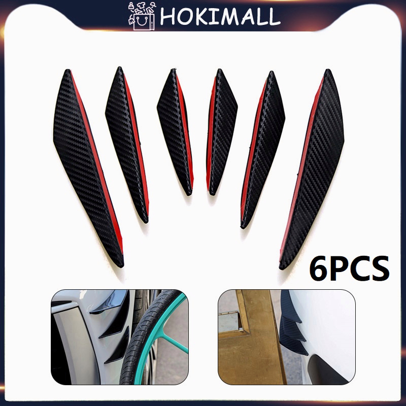Jual 6pcs Pelindung Bumper Mobil Carbon Fiber Perlindungan Dan ...