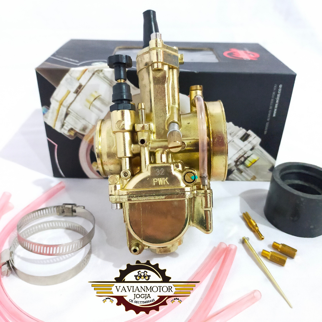 Jual Karbu karburator carburator carbu wilwood pwk keihin 32 kuning gold dan hitam black series ...