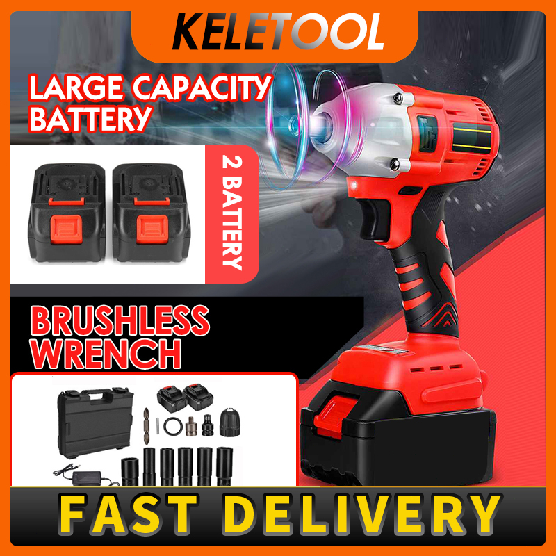 Jual Impact wrench listrik bor impact baterai APR kunci inggris Kunci ...