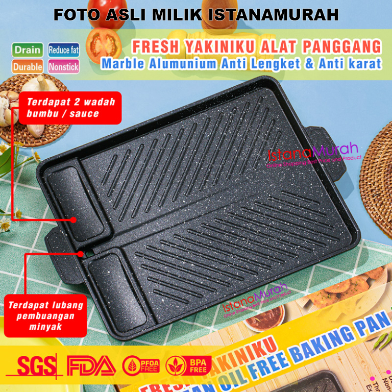 Jual YAKINIKU MULTI BBQ GRILL PAN Alat bakar bakaran / panggangan ...