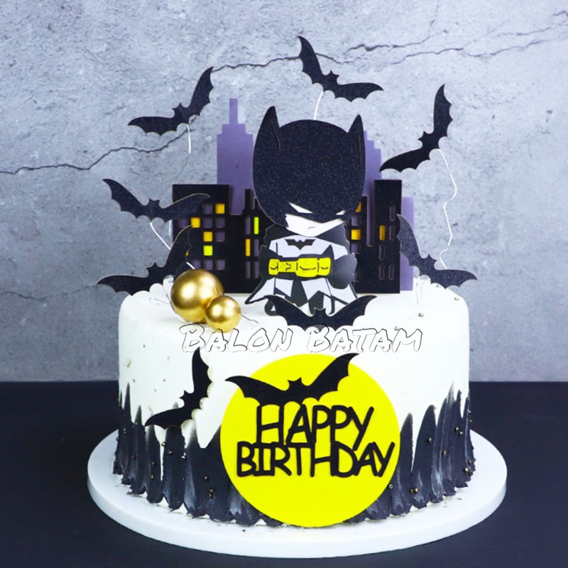 Jual Topper Cake Batman 1 set 10pcs | Shopee Indonesia