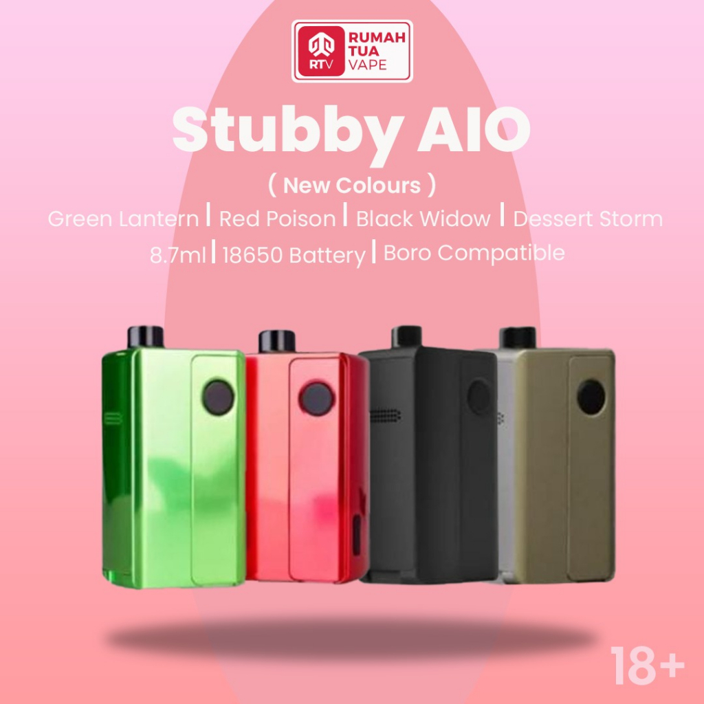 Jual STUBBY AIO 80W 18650 BATTERY BORO COMPATIBLE AIO KIT BY SM MODS ...