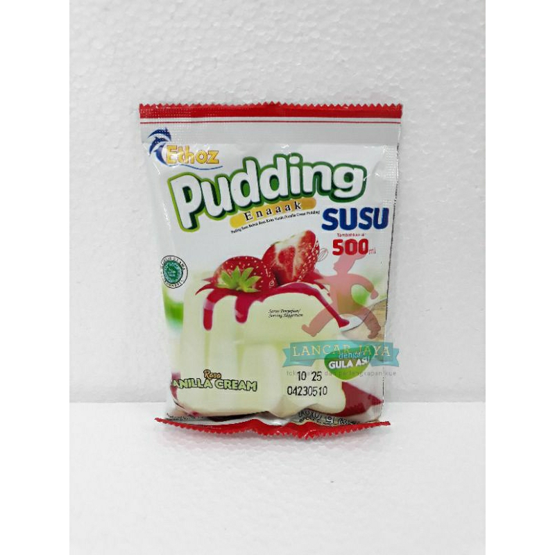 Jual Ethoz Pudding Susu Vanila Cream Sachet 100gr | Shopee Indonesia
