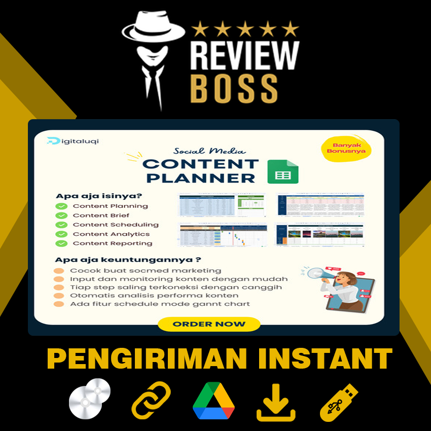 Jual BUNDLE TEMPLATE SOSMED CONTENT PLANNER TERJADWAL FOR SOCIAL MEDIA ...
