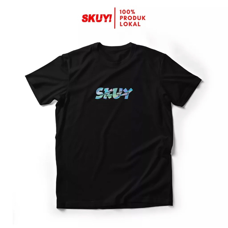 Jual Skuy Hologram Kaos Dewasa Hitam Unisex | Distro Pria Wanita ...