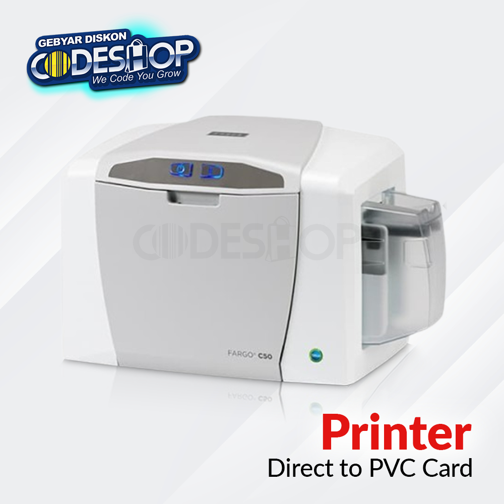 Jual Fargo C50 Printer ID Card Single Side Cetak Kartu PVC 300 DPI USB ...