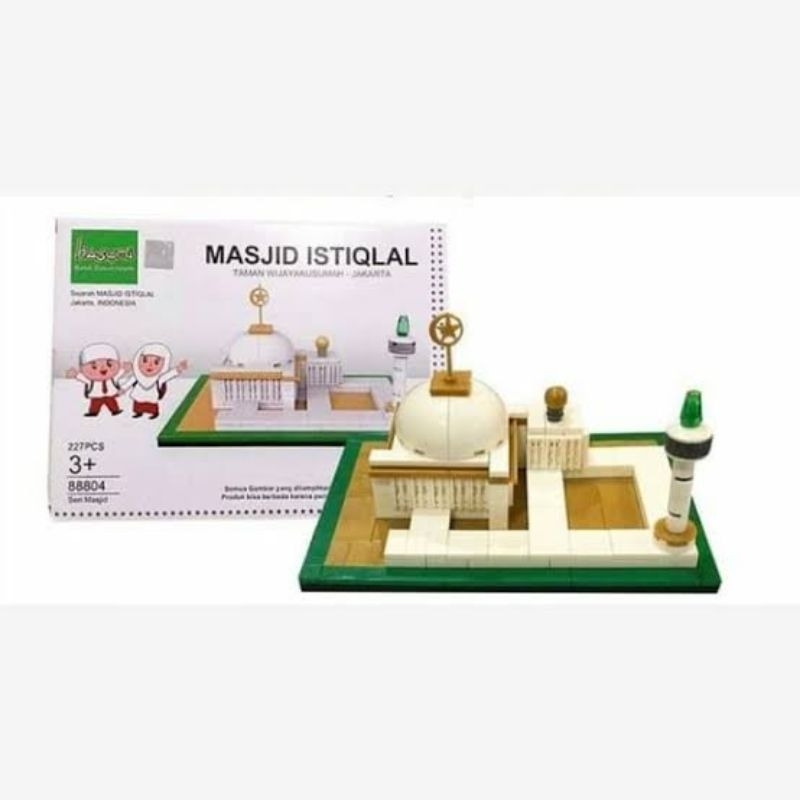 Jual [ BISA COD ] LEGO MASJID ISTIQLAL (Mosque Bricks Duplo Mainan ...