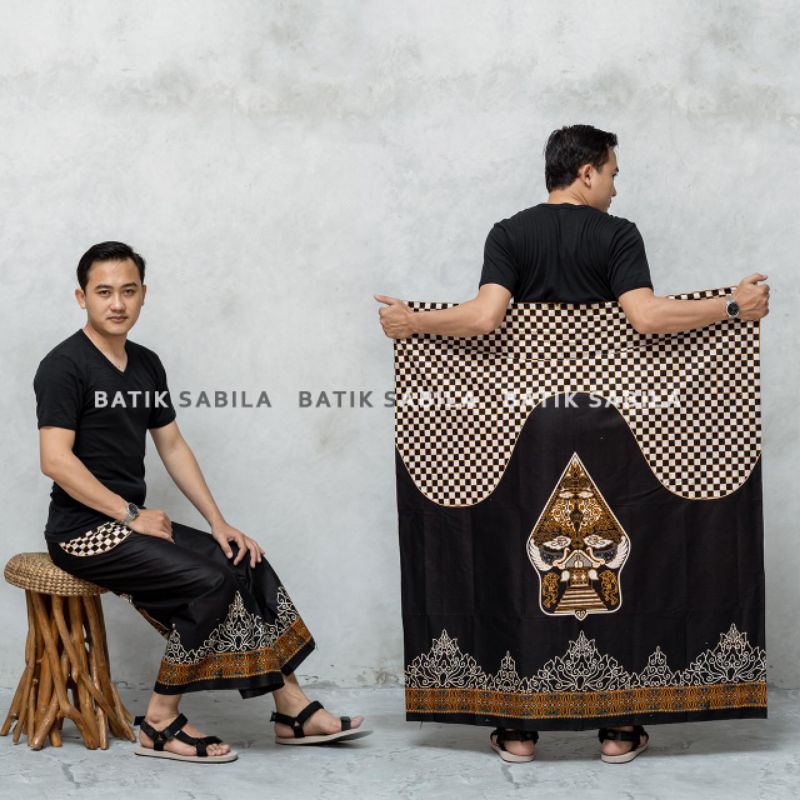 Jual sarung wayang motif batik//Arjuna//Semar//gunungan. | Shopee Indonesia