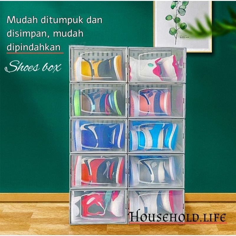 Jual Rak Sepatu - Box Sepatu - Kotak Sepatu Tempat Penyimpanan Sepatu ...