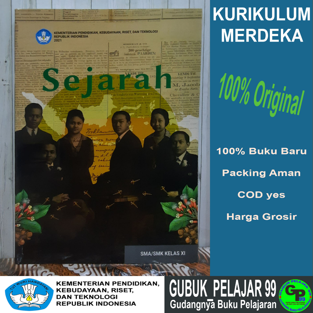 Jual Buku Paket Siswa SEJARAH Untuk SMA/SMK Kelas 11/XI Kurikulum MERDEKA Kemdikbudristek ...