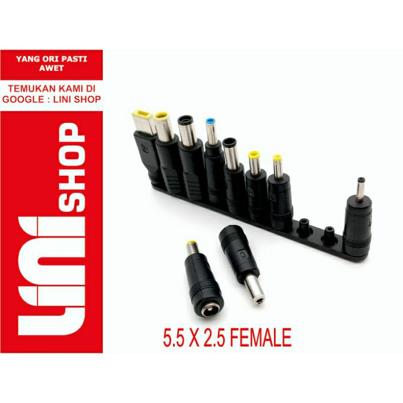 Jual JACK DC Konektor Adaptor Charger Laptop Universal Multifungsi Plug in | Shopee Indonesia