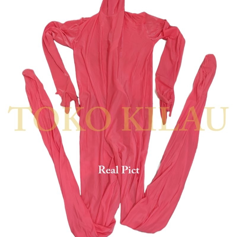 Jual Zentai / Morphsuit Pink Transparan Preloved | Shopee Indonesia